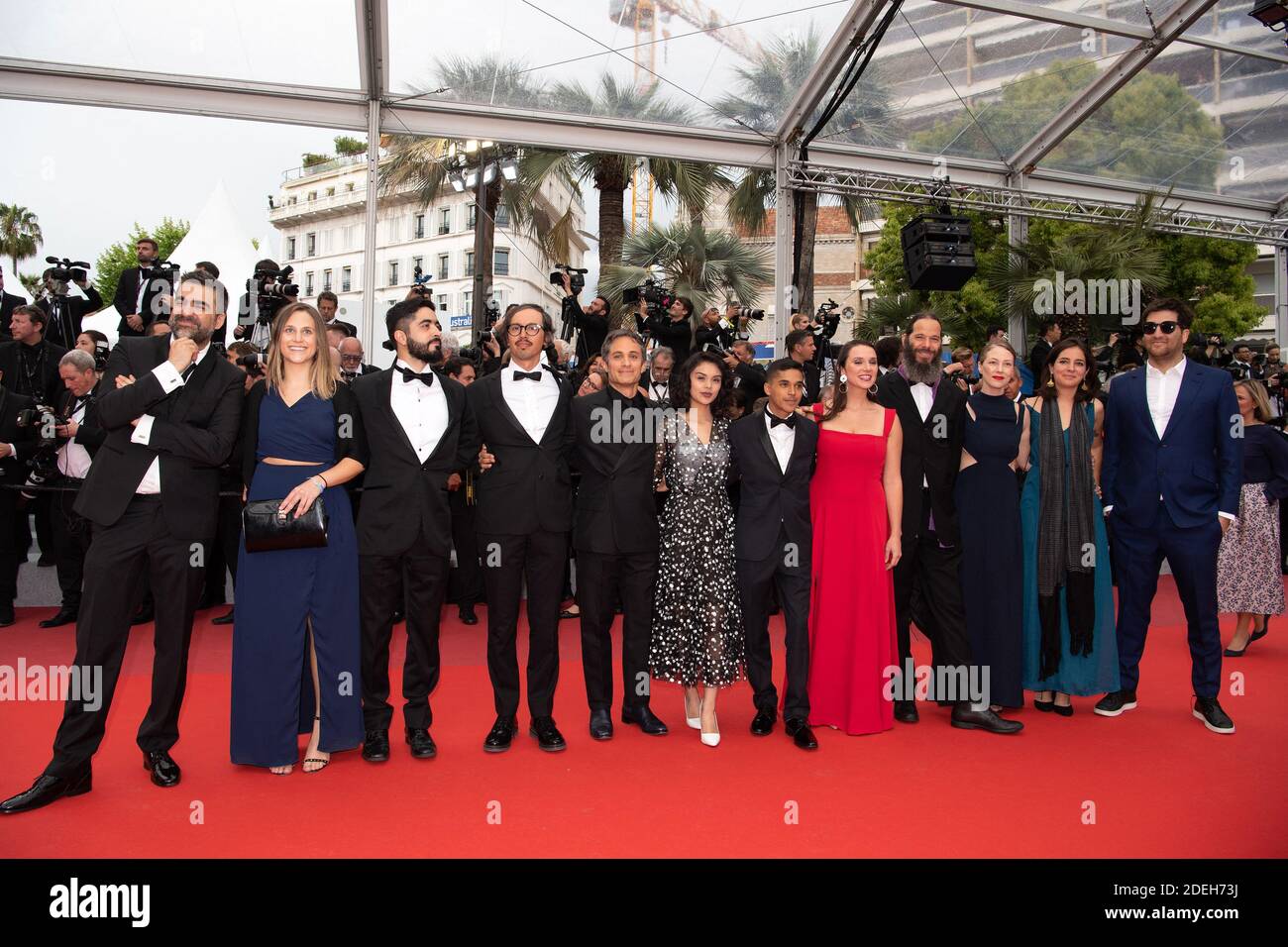 Gael García Bernal and the cast of Chicuarotes attend the screening of ...