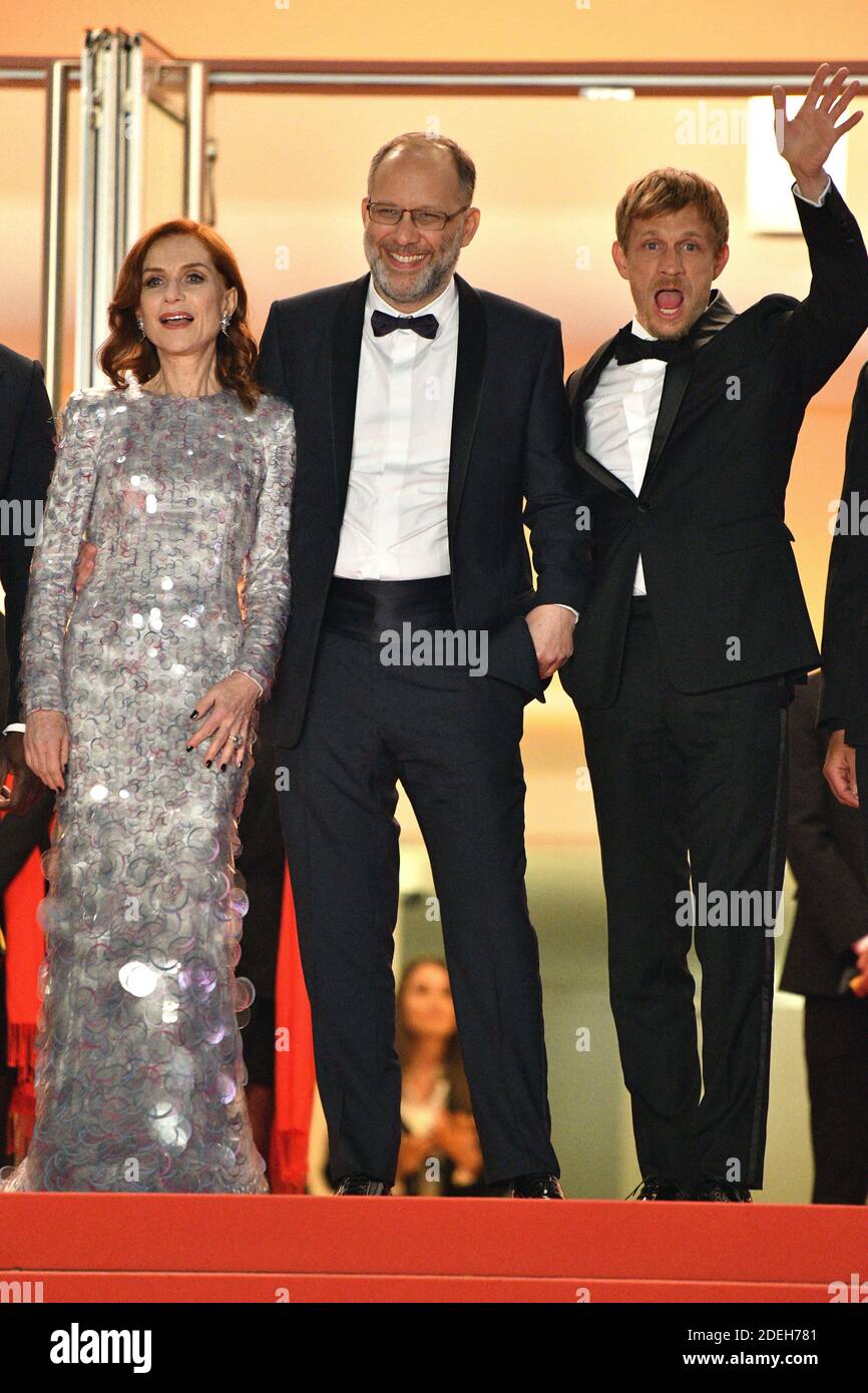 Isabelle Huppert, Ira Sachs, Jeremie Renier attend the screening of ...