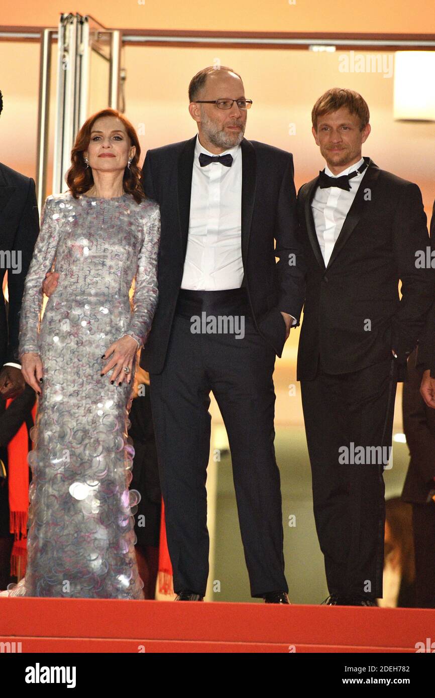 Isabelle Huppert, Ira Sachs, Jeremie Renier attend the screening of ...