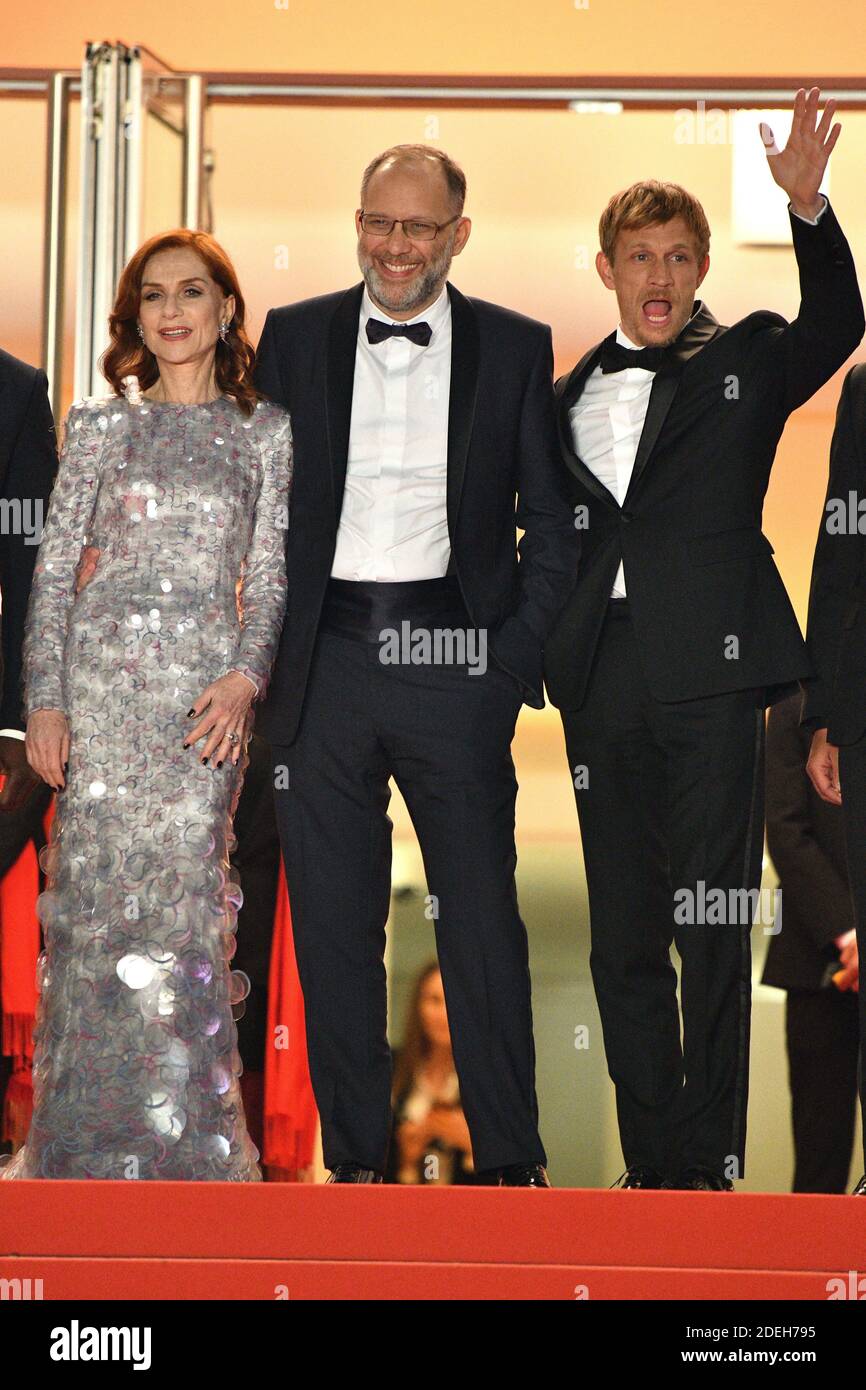 Isabelle Huppert, Ira Sachs, Jeremie Renier attend the screening of ...