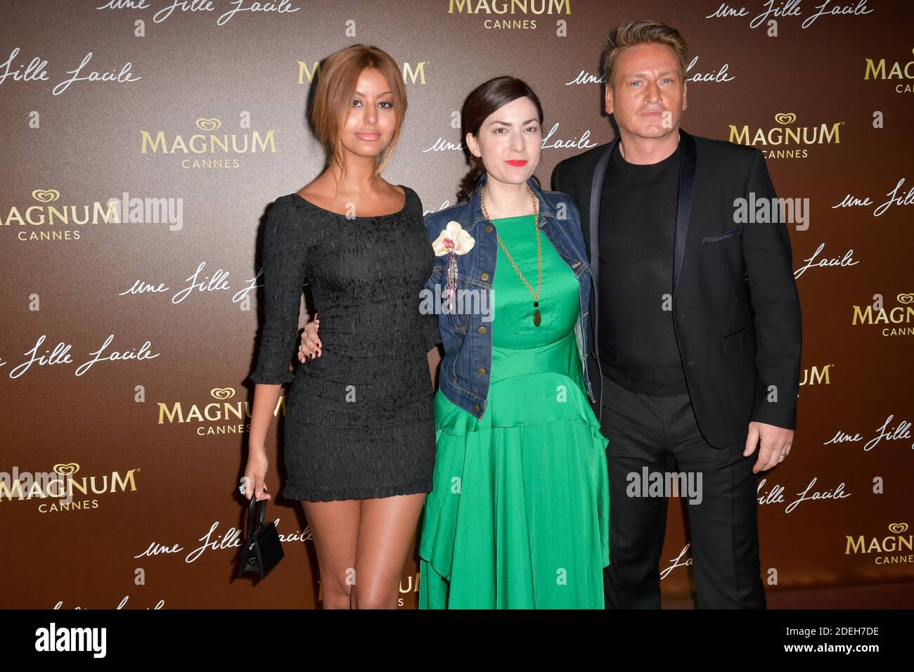 Zahia Dehar, Rebecca Zlotowski, Benoit Magimel attending the photocall ...