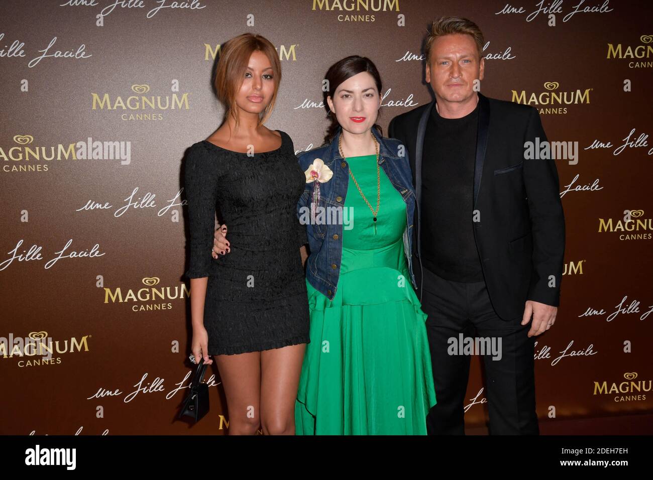 Zahia Dehar, Rebecca Zlotowski, Benoit Magimel attending the photocall ...