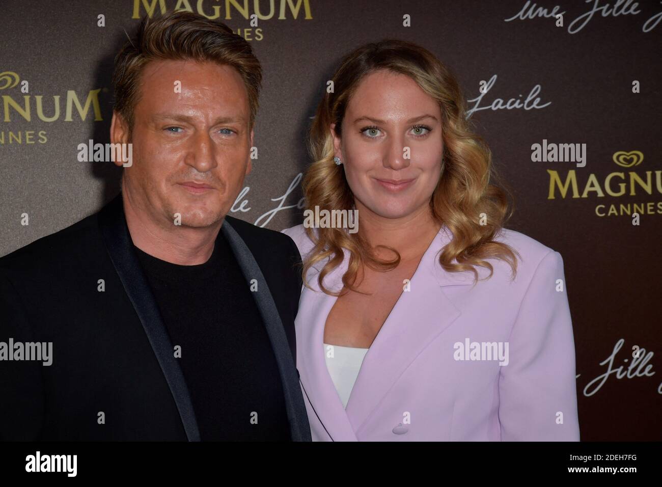 Benoit Magimel and his wife Margot Pelletier attending the photocall ...