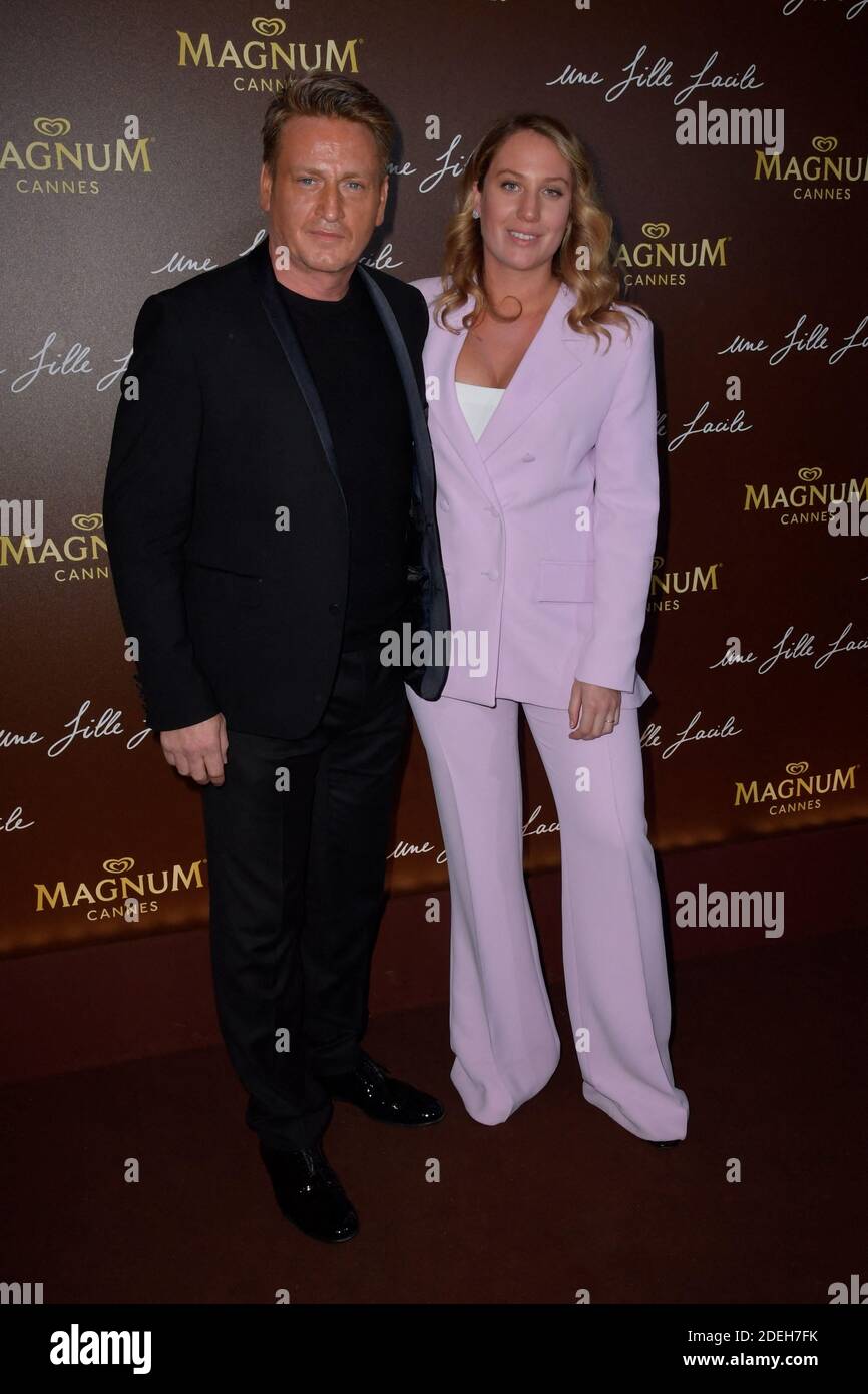 Benoit Magimel and his wife Margot Pelletier attending the photocall ...