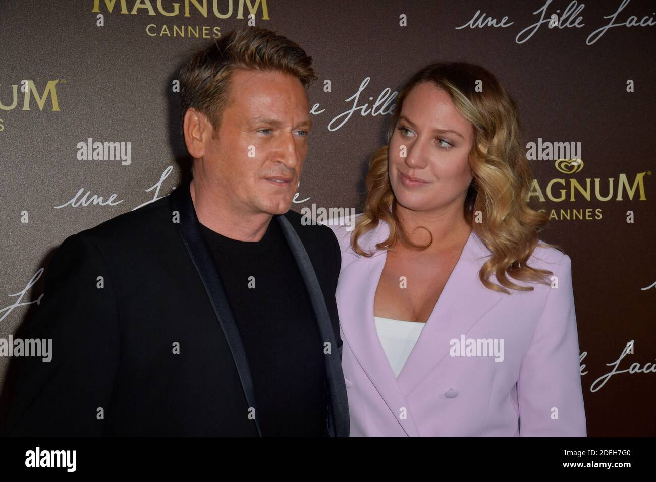 Benoit Magimel and his wife Margot Pelletier attending the photocall ...