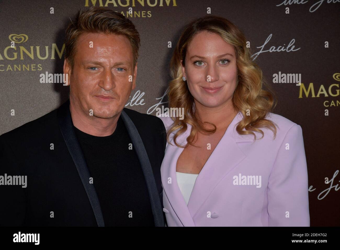 Benoit Magimel and his wife Margot Pelletier attending the photocall ...