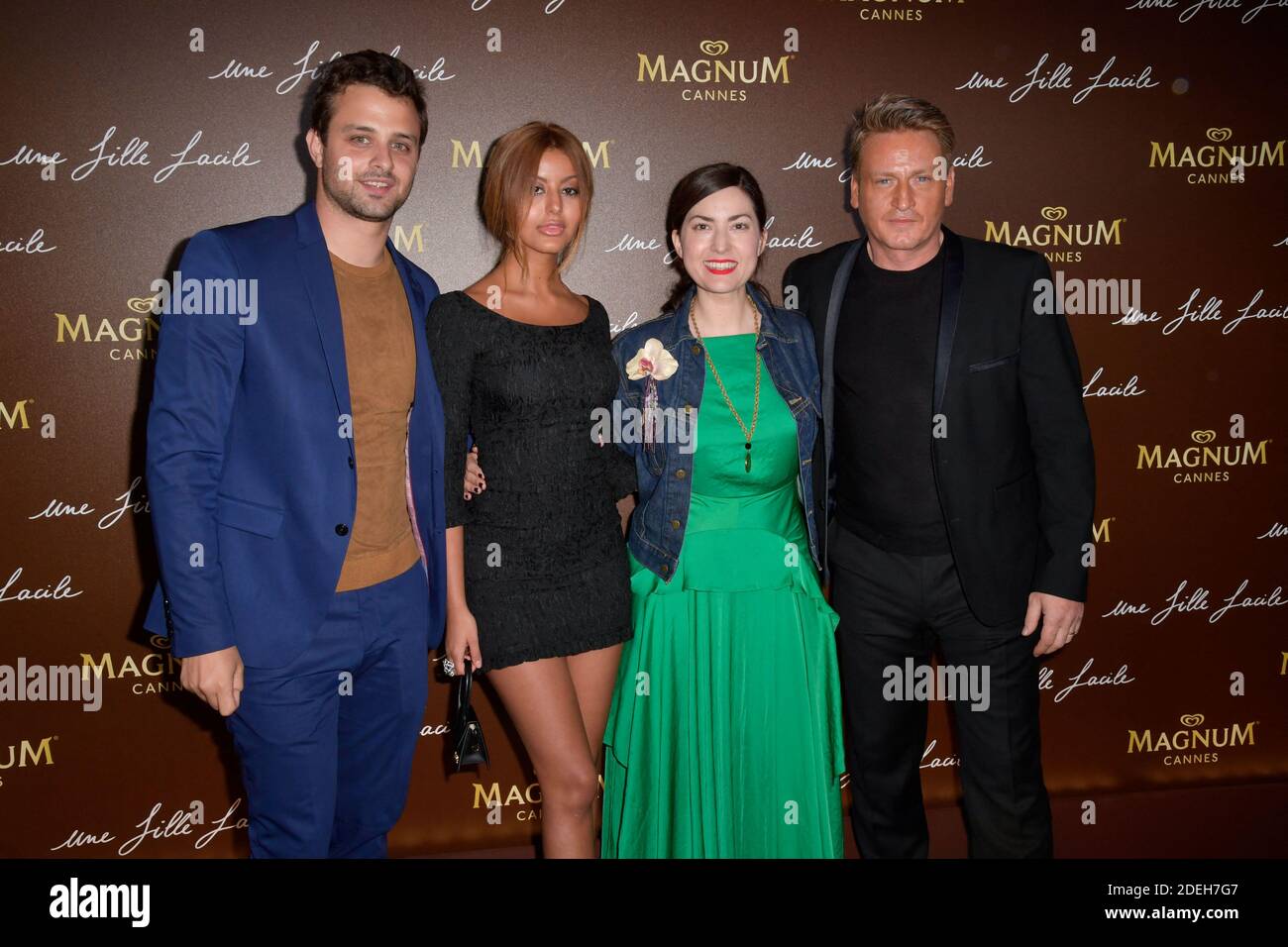 Zahia Dehar, Rebecca Zlotowski, Benoit Magimel attending the photocall ...