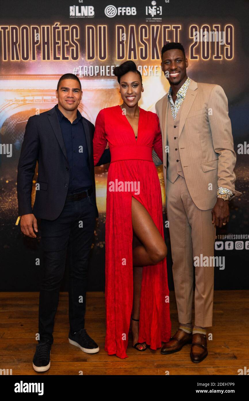 From left to right Daniel Narcisse, Sandrine Gruda and Ian Mahinmi ...