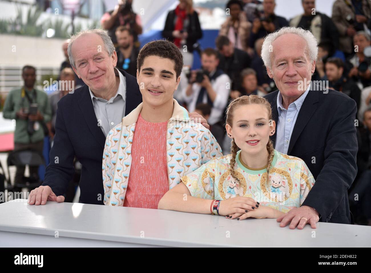Jean-Pierre Dardenne, Victoria Bluck, Idir Ben Addi and Luc Dardenne ...