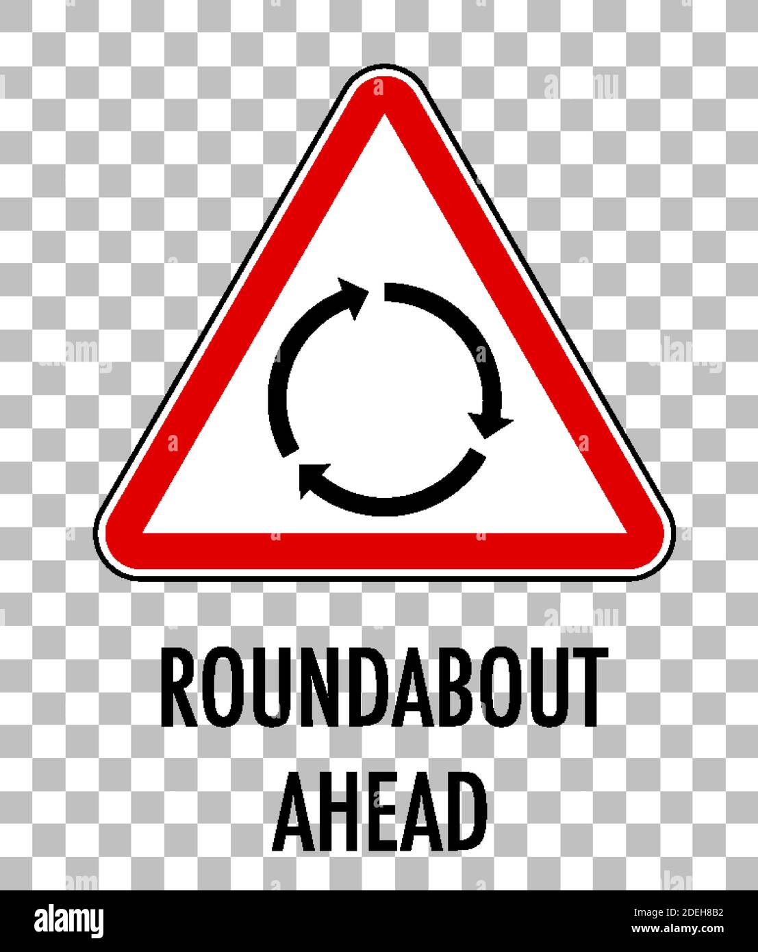 Red traffic sign on transparent background illustration Stock Vector ...