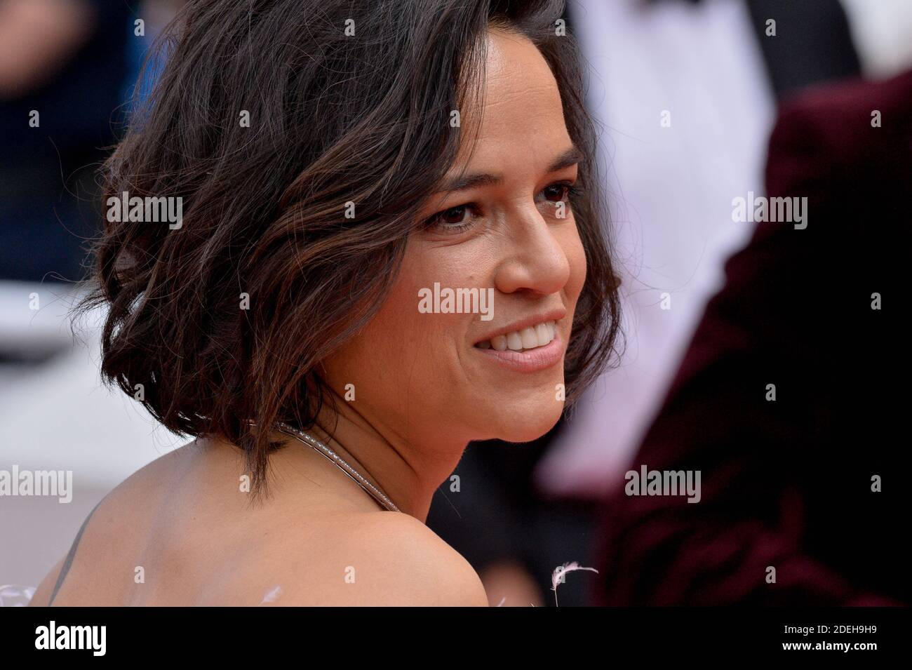 Michelle Rodriguez attending the premiere of Once Upon A Time In ...