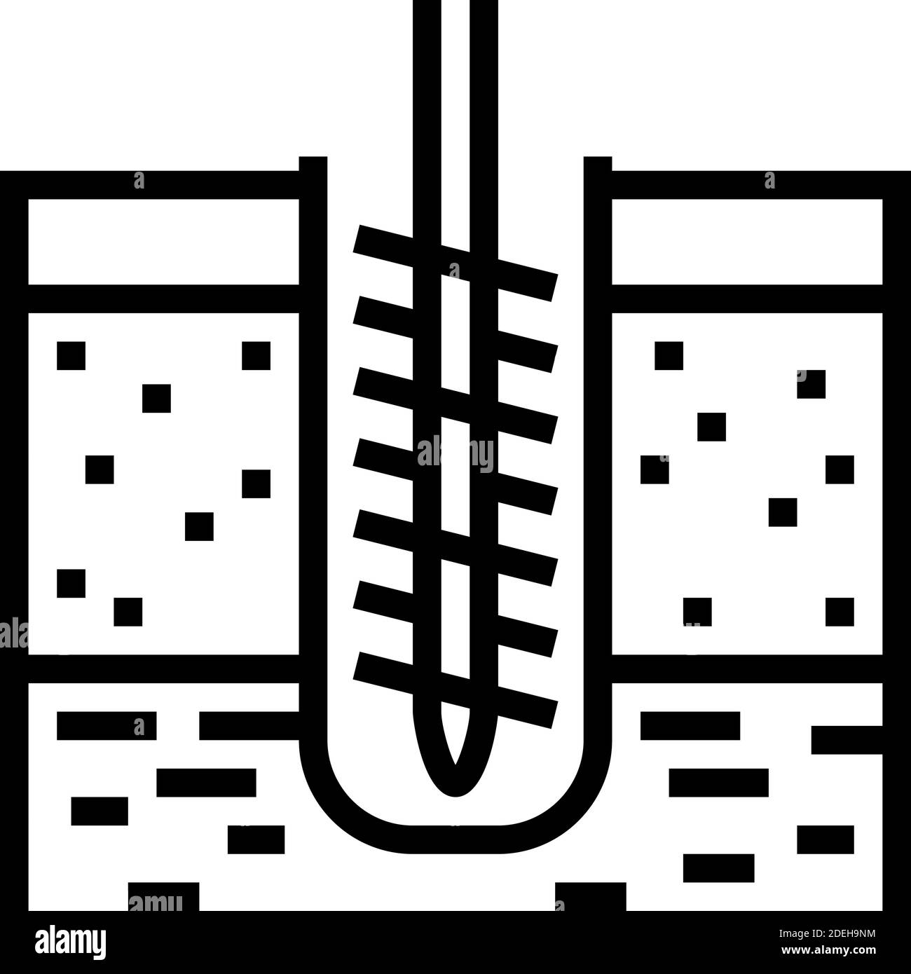 ground drilling line icon vector illustration Stock Vector Image & Art ...