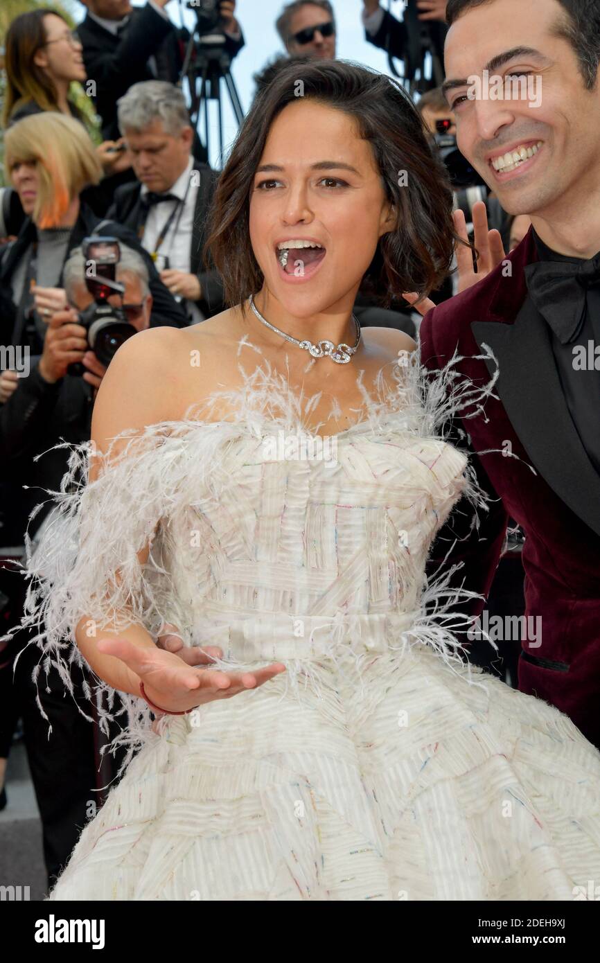Michelle Rodriguez attending the premiere of Once Upon A Time In ...