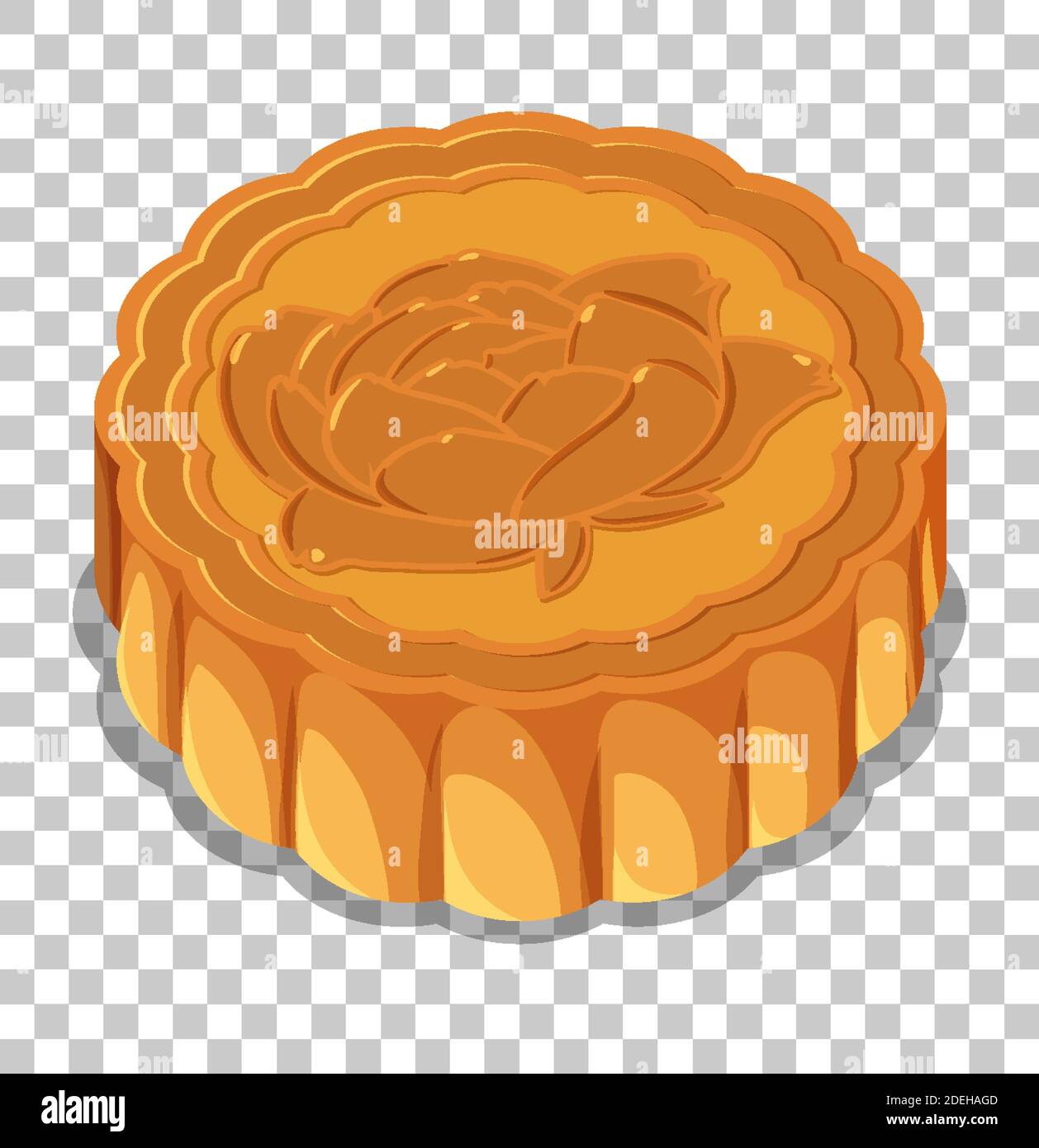 A mooncakes isolated on transparent background illustration Stock ...