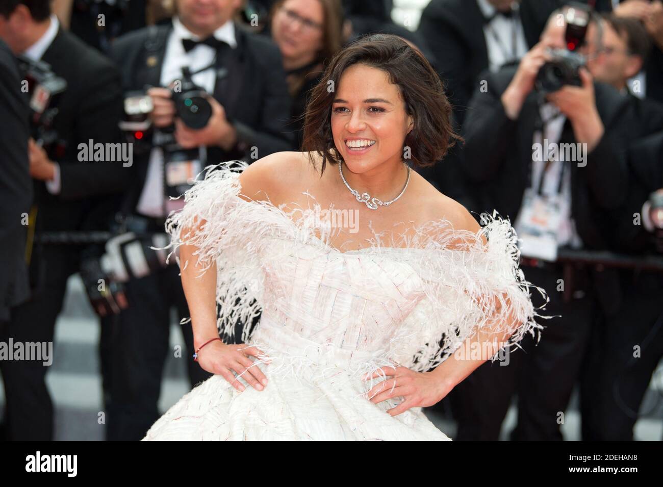 Michelle Rodriguez arriving on the red carpet of 'Once Upon a Time in ...