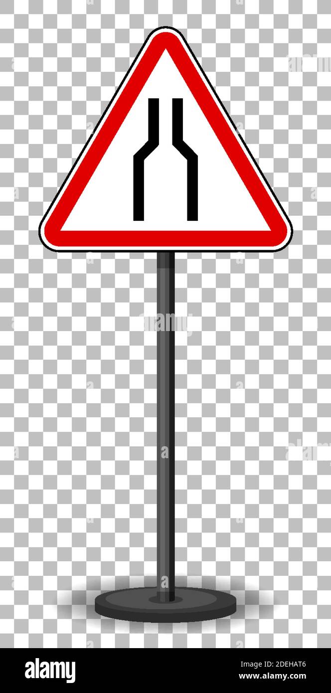 Red traffic sign on transparent background illustration Stock Vector ...