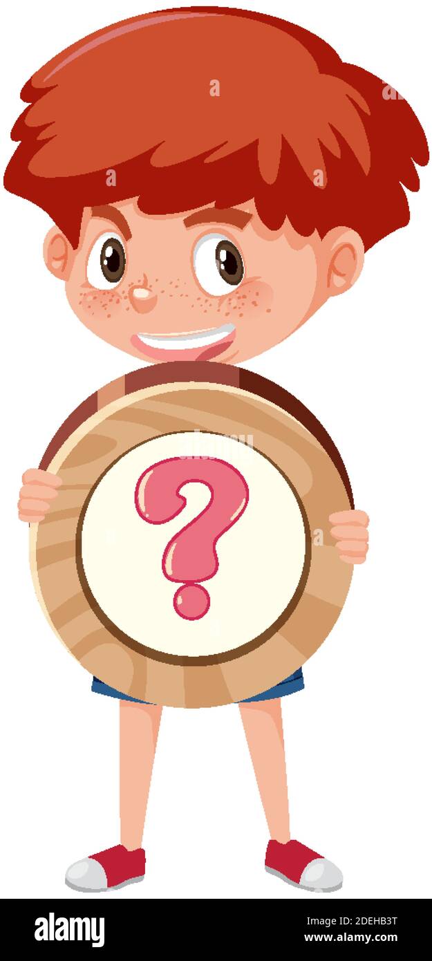 Student boy holding basic math symbol or sign cartoon character ...