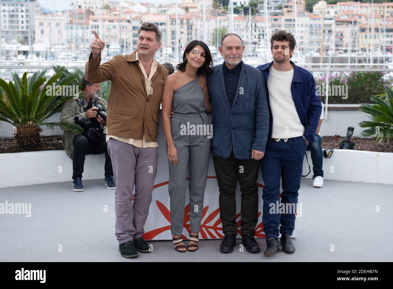 Leila Bekhti, Lorenzo Mattotti and Arthur Dupont attending the La Fameuse Invasion des Ours en ...