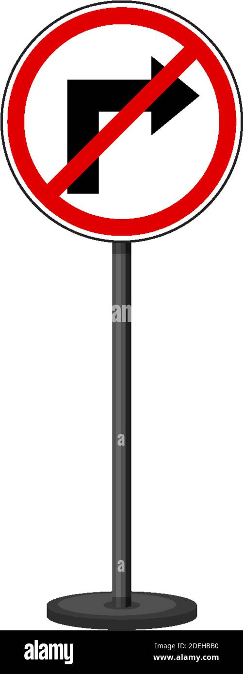 Red traffic sign on white background illustration Stock Vector Image ...
