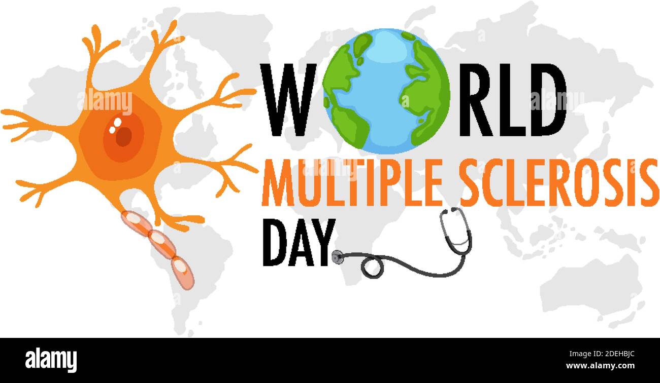 World Multiple Sclerosis Day logo or banner illustration Stock Vector ...