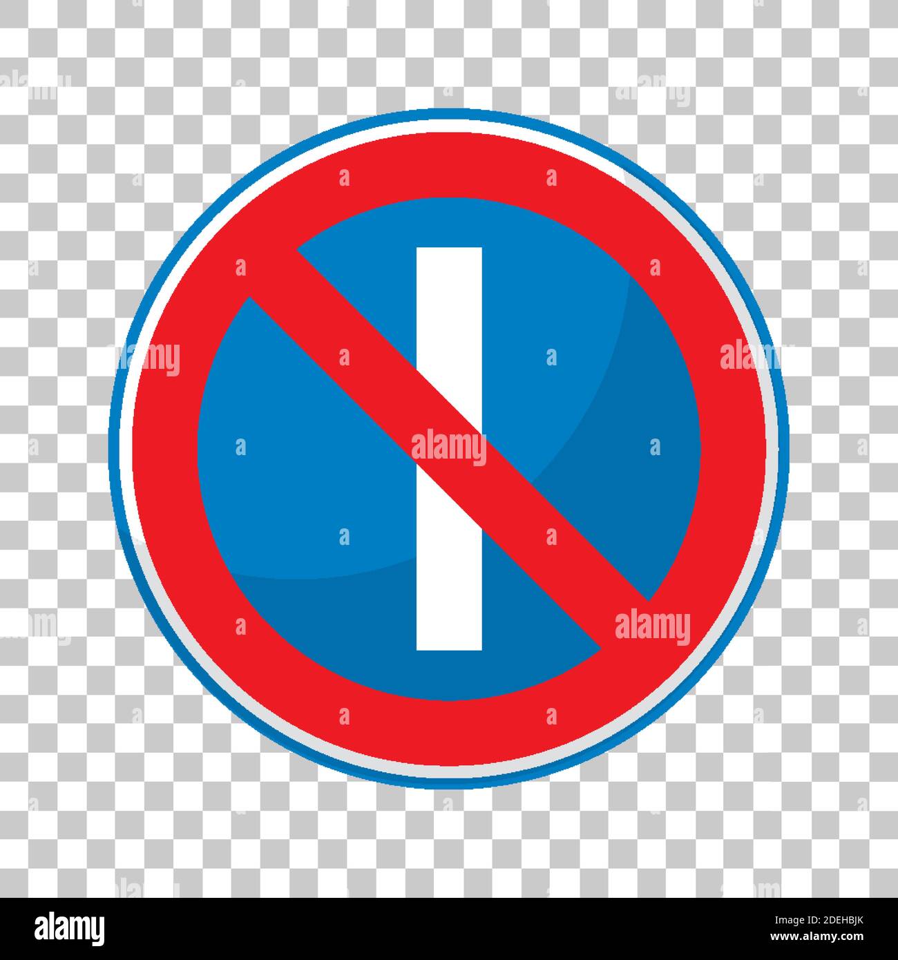 Parking prohibited on odd days sign isolated on transparent background ...