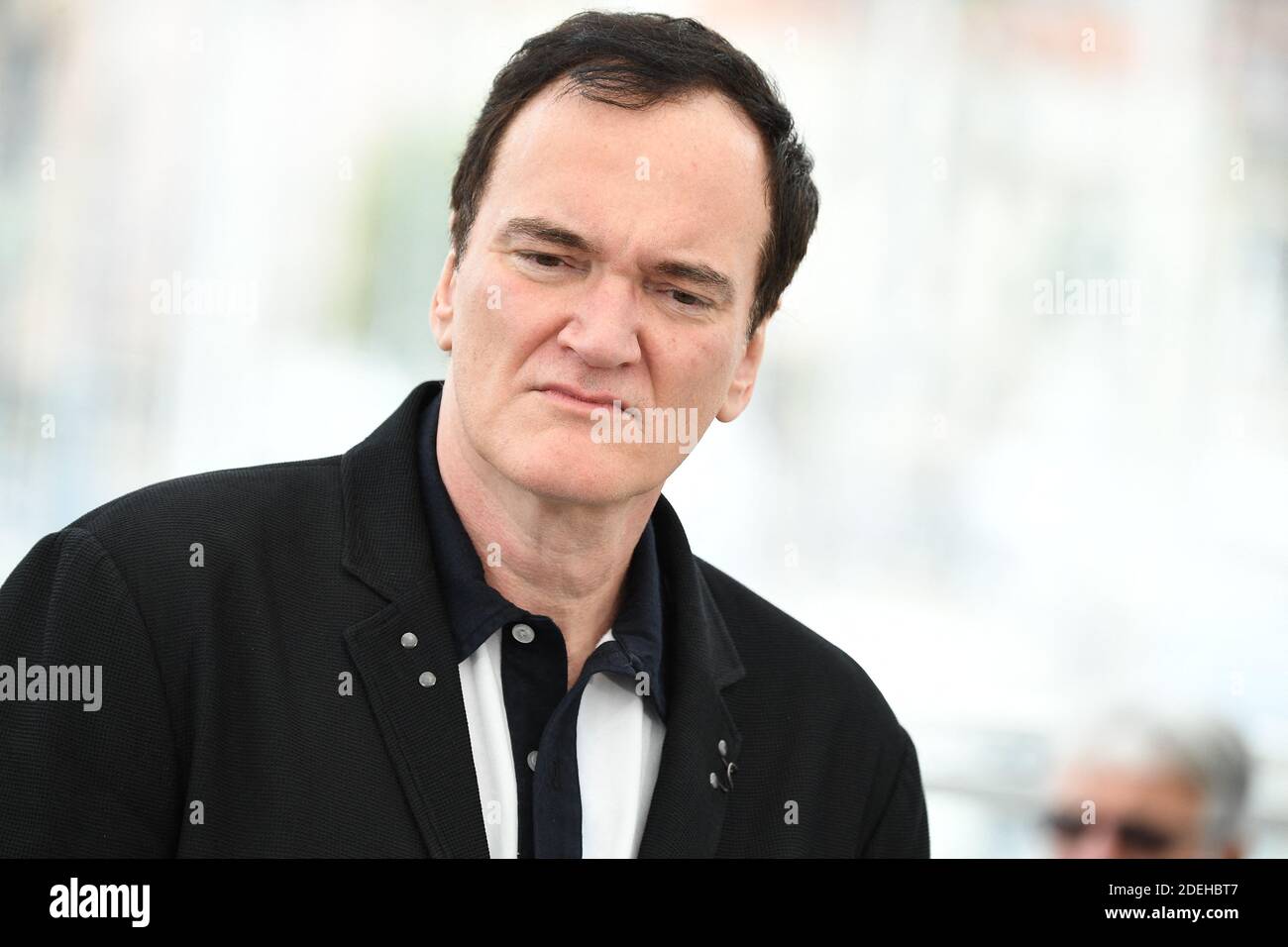 Quentin Tarantino posing during the photocall of Once Upon A Time In ...