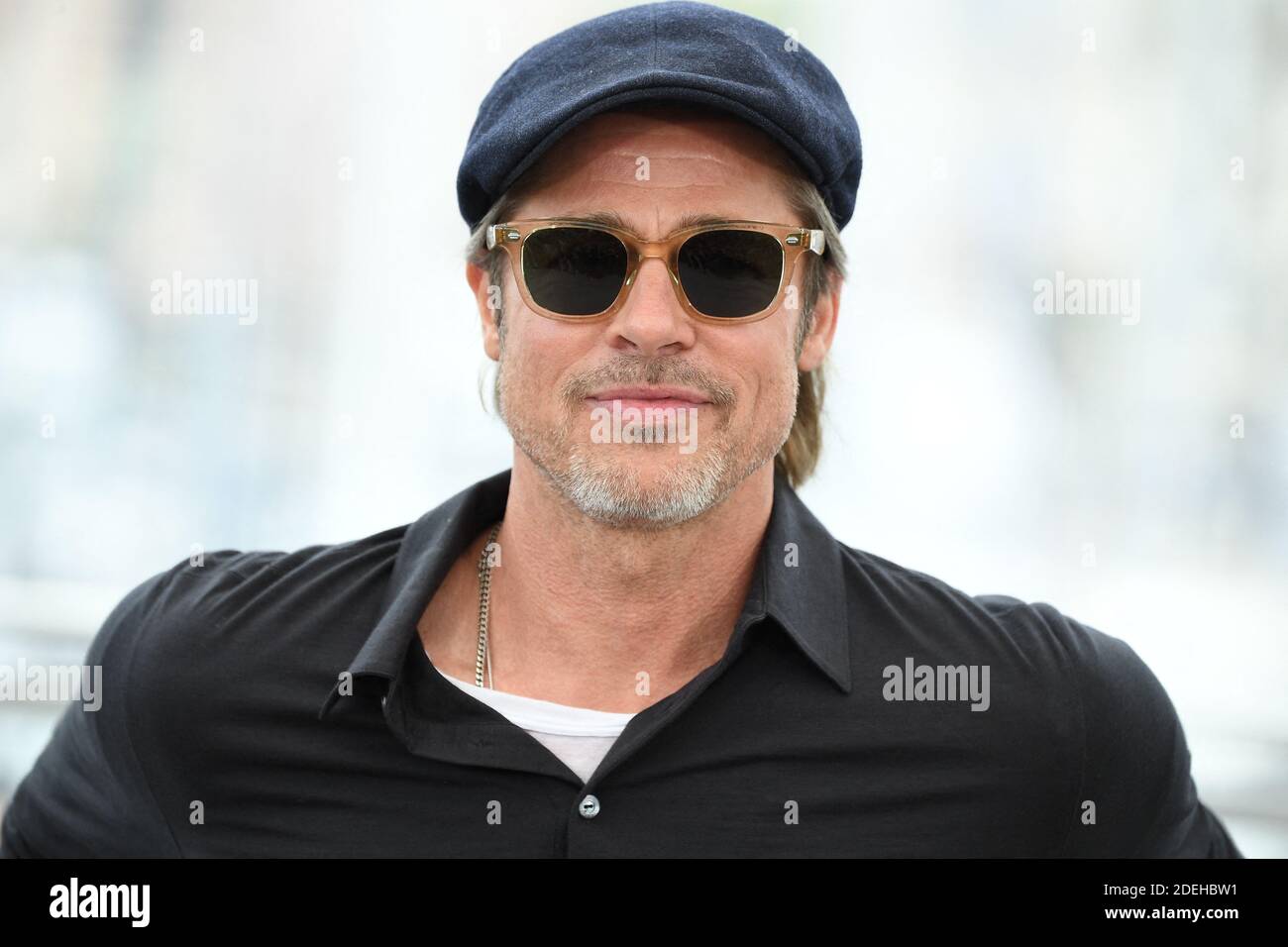 Brad Pitt posing during the photocall of Once Upon A Time In Hollywood ...