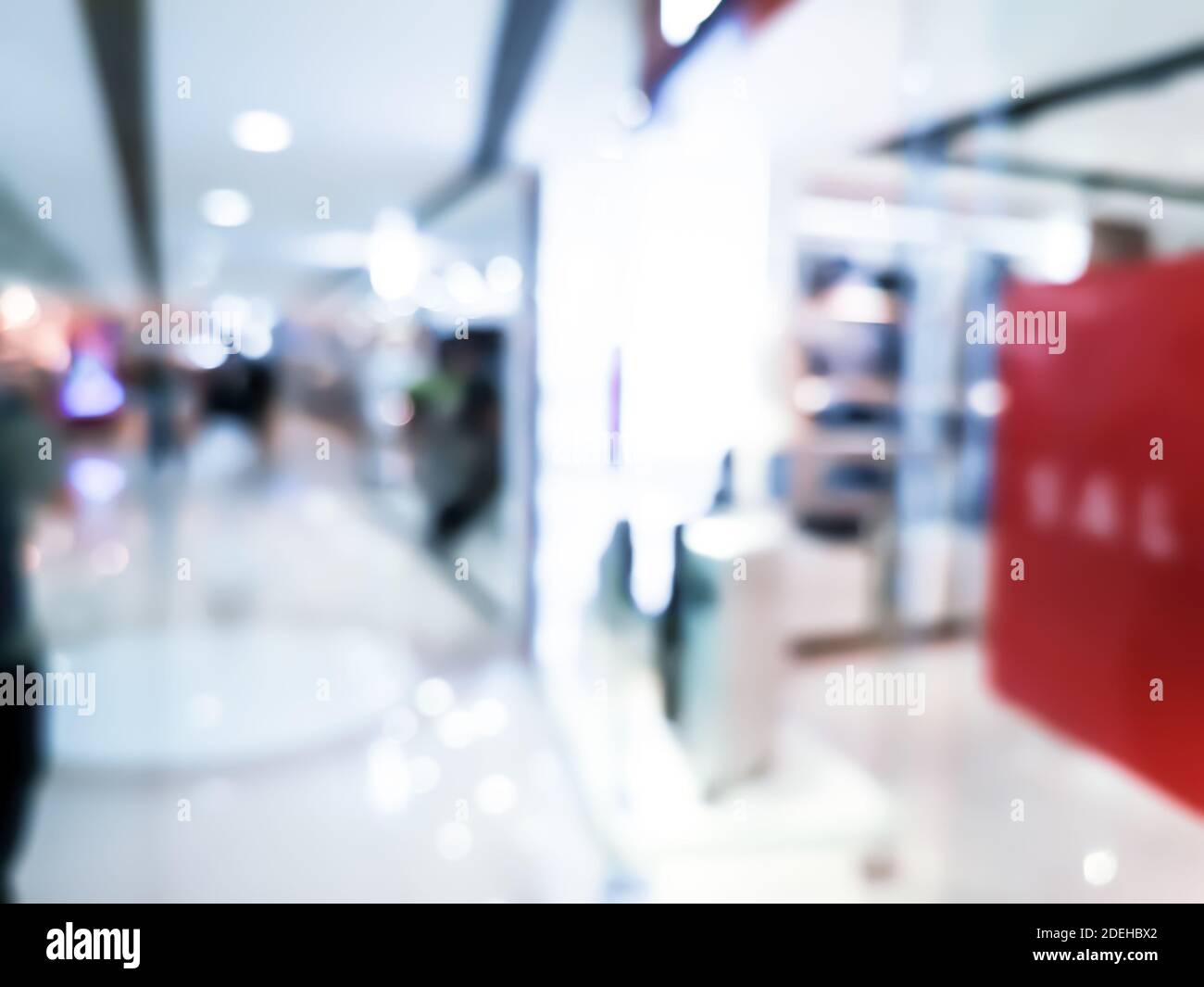 Abstract Shopping mall background with bokeh Stock Photo - Alamy