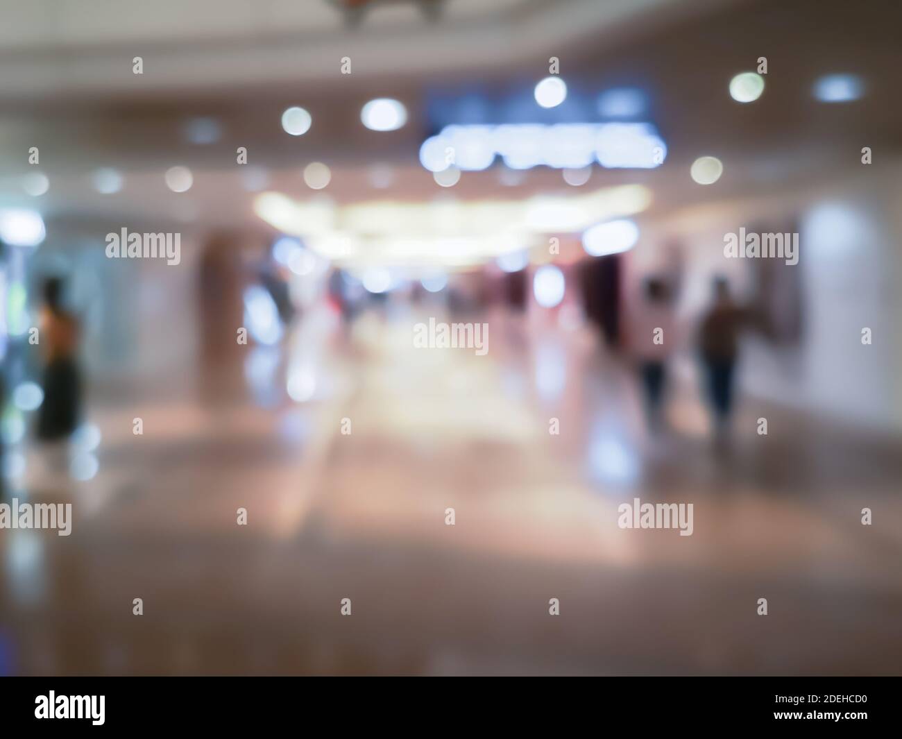 Abstract Shopping mall background with bokeh Stock Photo - Alamy