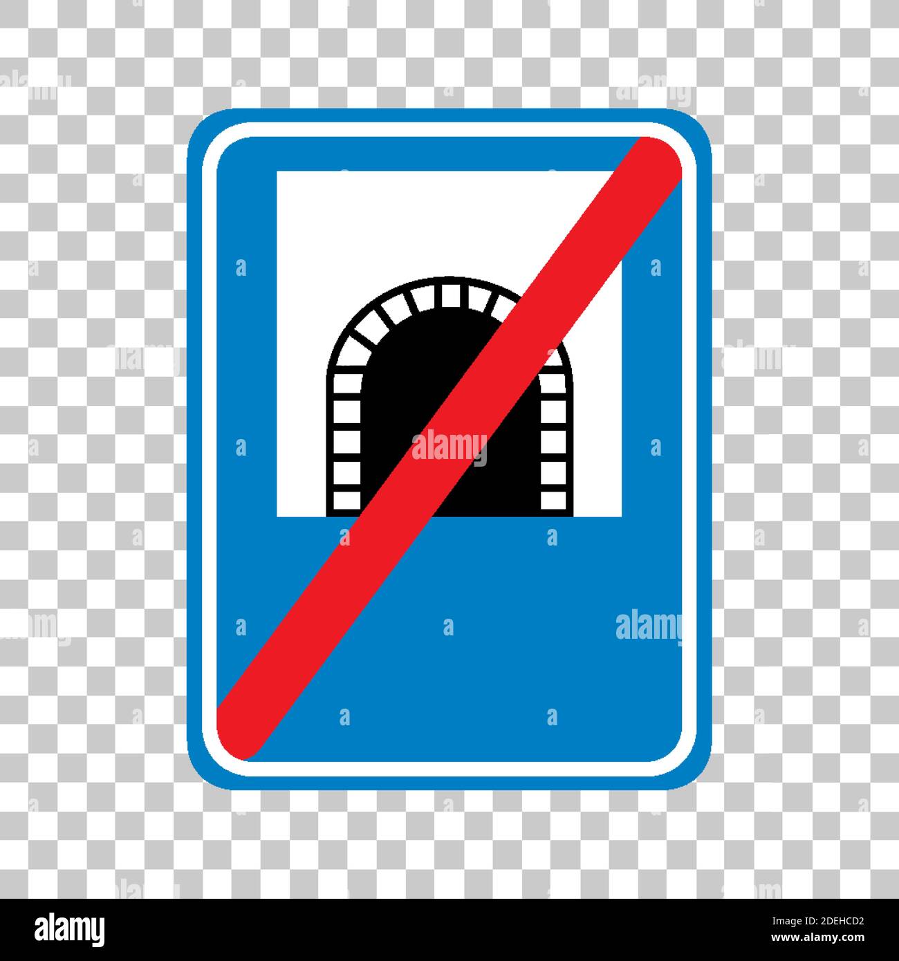 Tunnel sign isolated on transparent background illustration Stock ...
