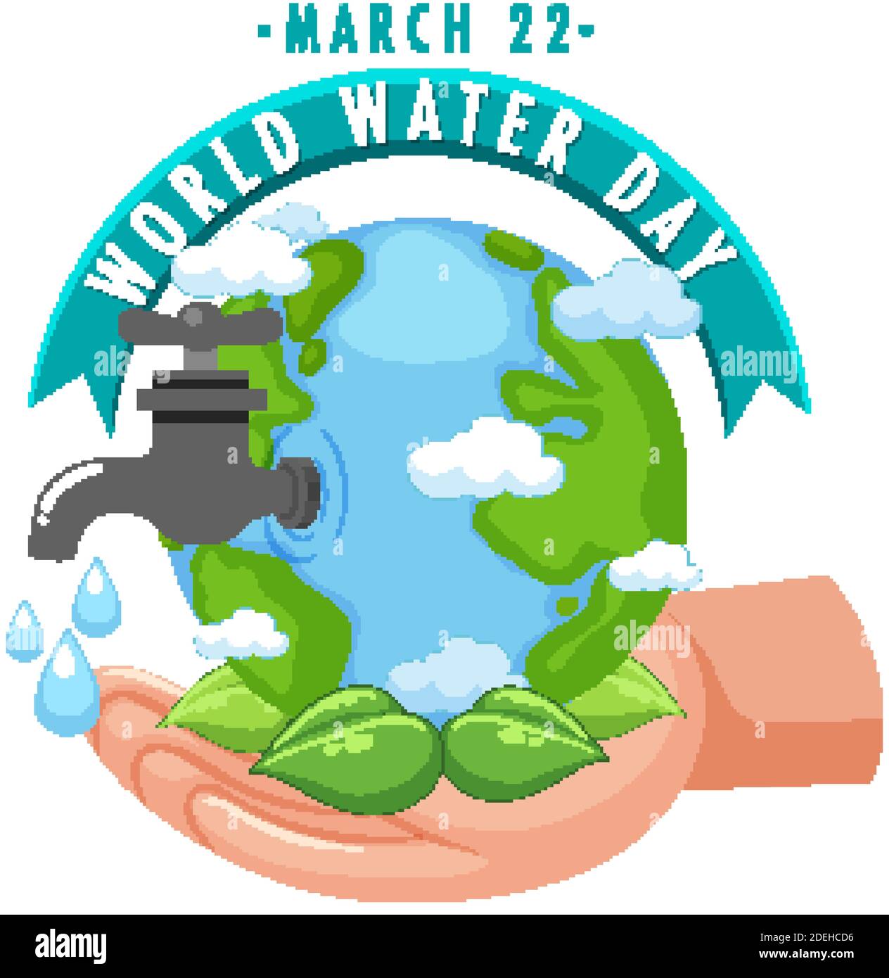 World water day icon illustration Stock Vector Image & Art - Alamy