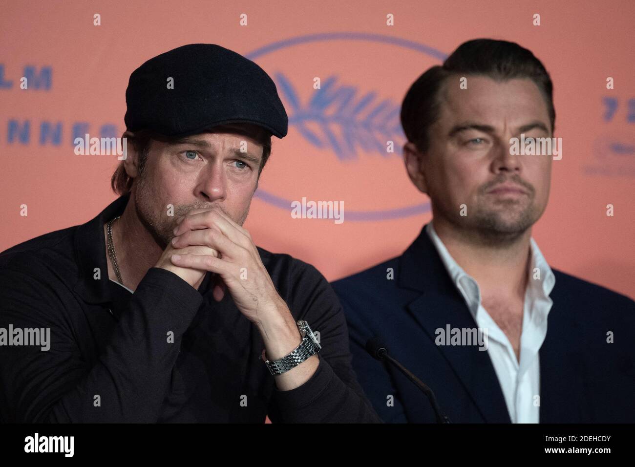 Brad Pitt and Leonardo di Caprio attending the Once Upon A Time... In ...