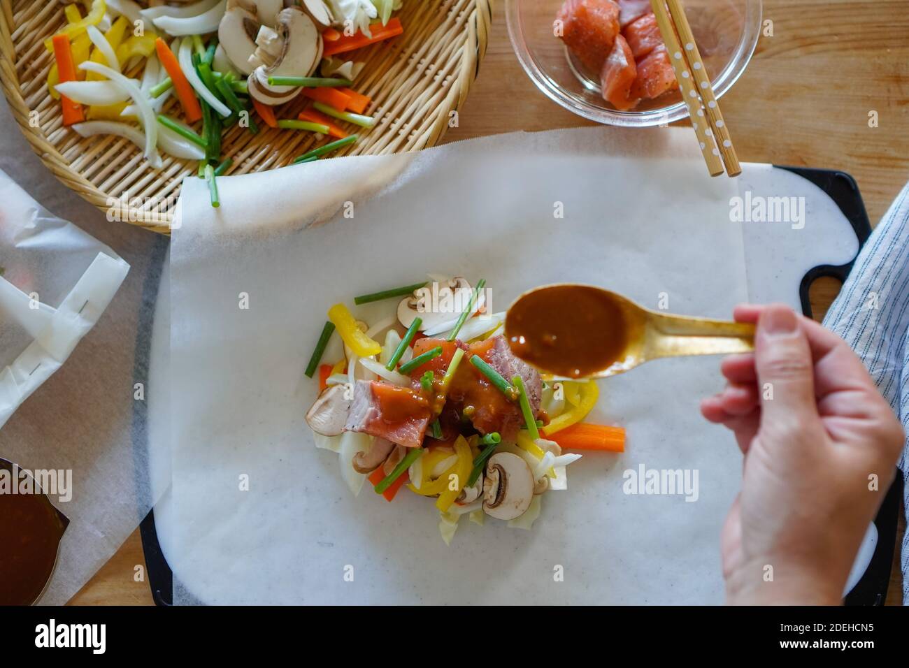 Cooking Chan-Chan Yaki (Hokkaido style Grilled Fishes and Vegetables ...