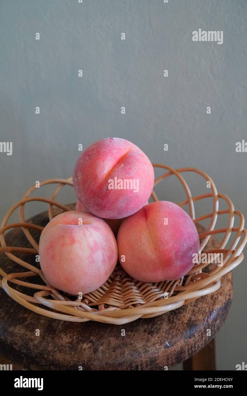 Peach produced in Hokkaido, Japan Stock Photo - Alamy