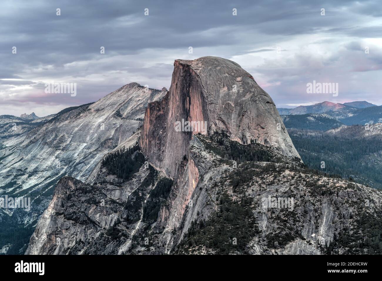 Glacier Point, an overlook with a commanding view of Yosemite Valley ...