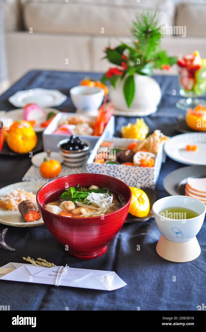 Osechi Ryori, Japanese Food for celebrating New Year Stock Photo - Alamy
