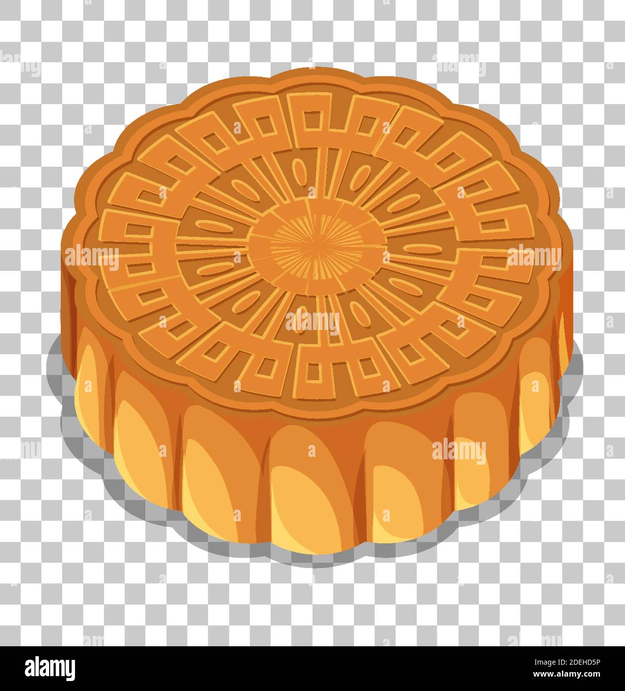 A mooncakes isolated on transparent background illustration Stock ...