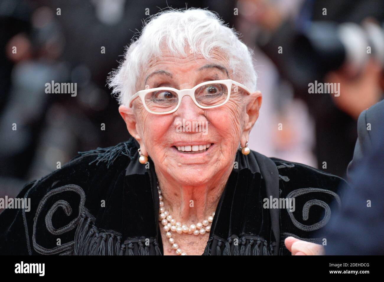 Lina Wertmuller attending the premiere of Roubaix, Une Lumiere during ...