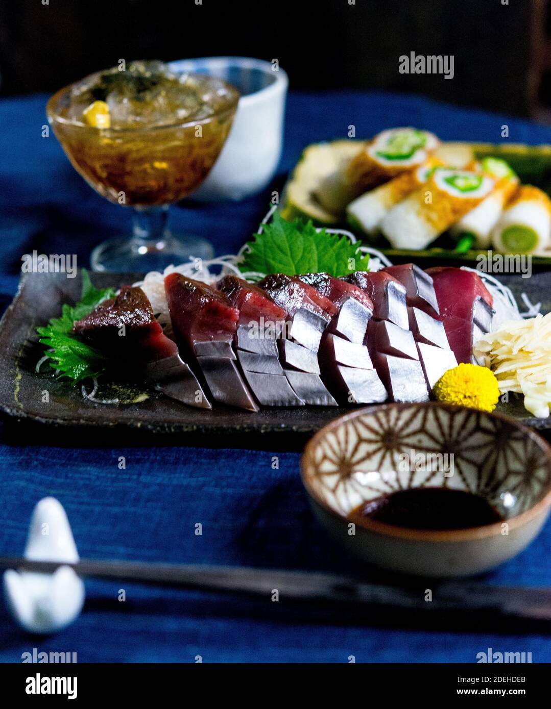 Sashimi of Bonito, Japanese Food Stock Photo - Alamy