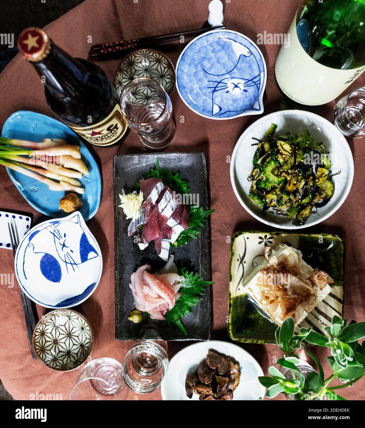 Sashimi of Bonito, Japanese Food Stock Photo - Alamy