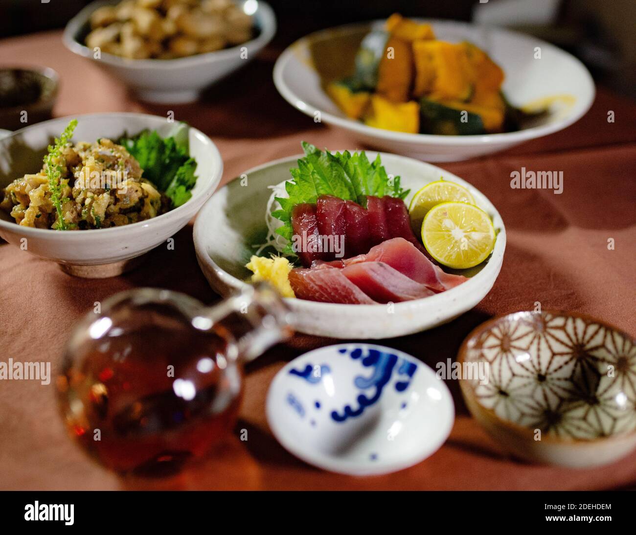 Sashimi of Bonito, Japanese Food Stock Photo - Alamy
