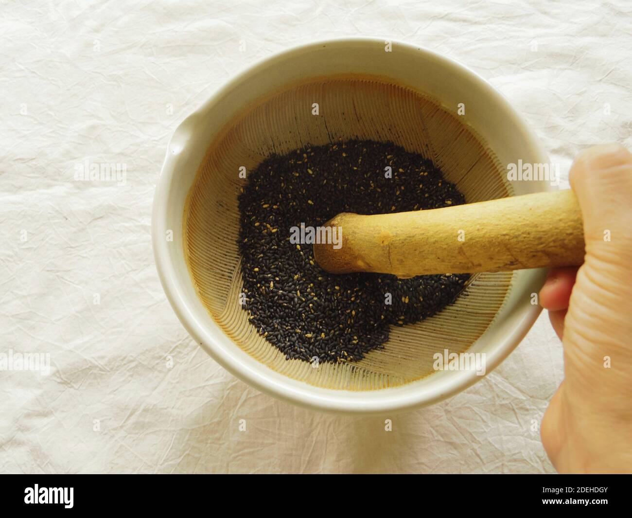 Ground Sesame Seeds Stock Photo - Alamy