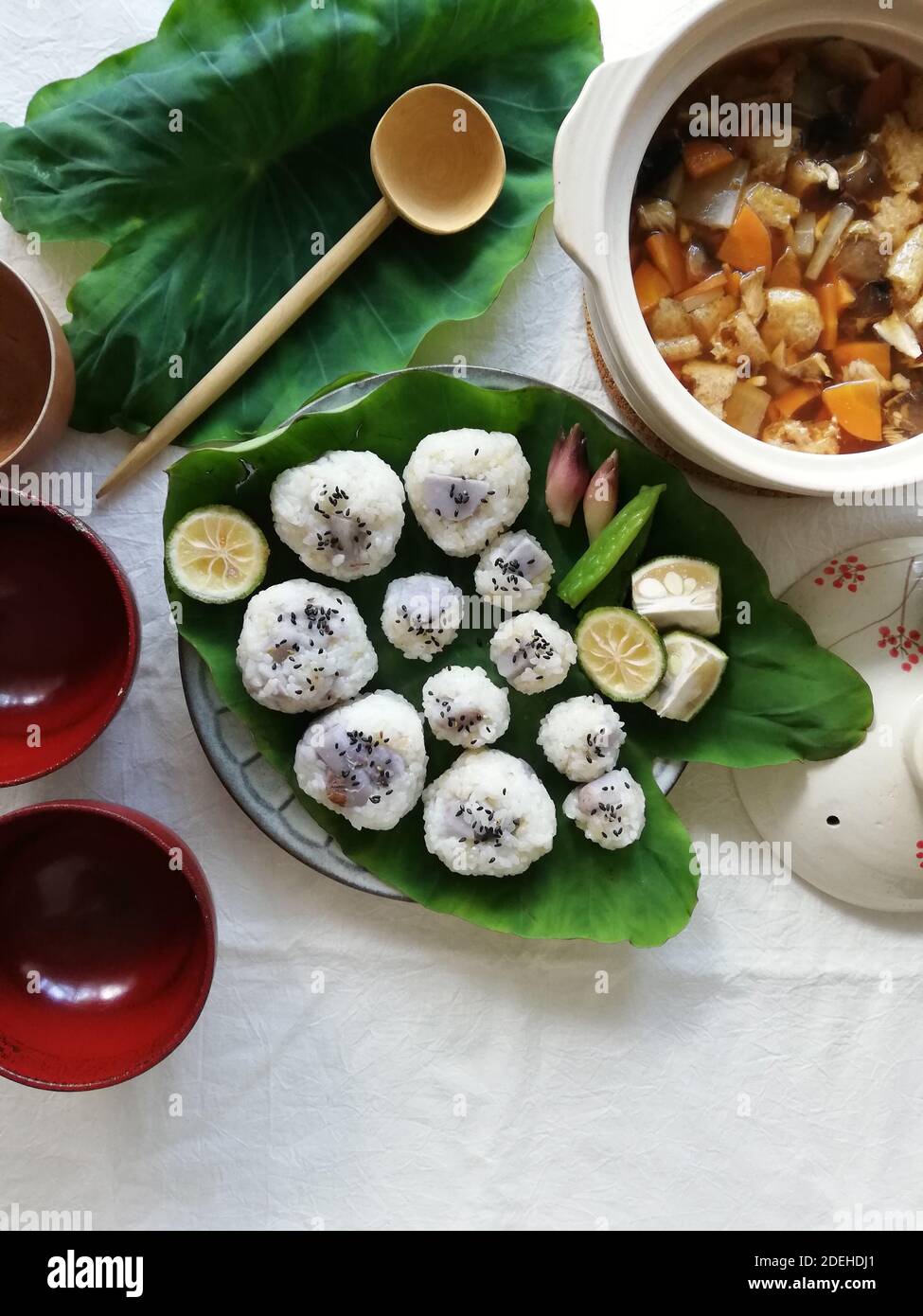 Dish of Satoimo (Japanese taro Stock Photo - Alamy
