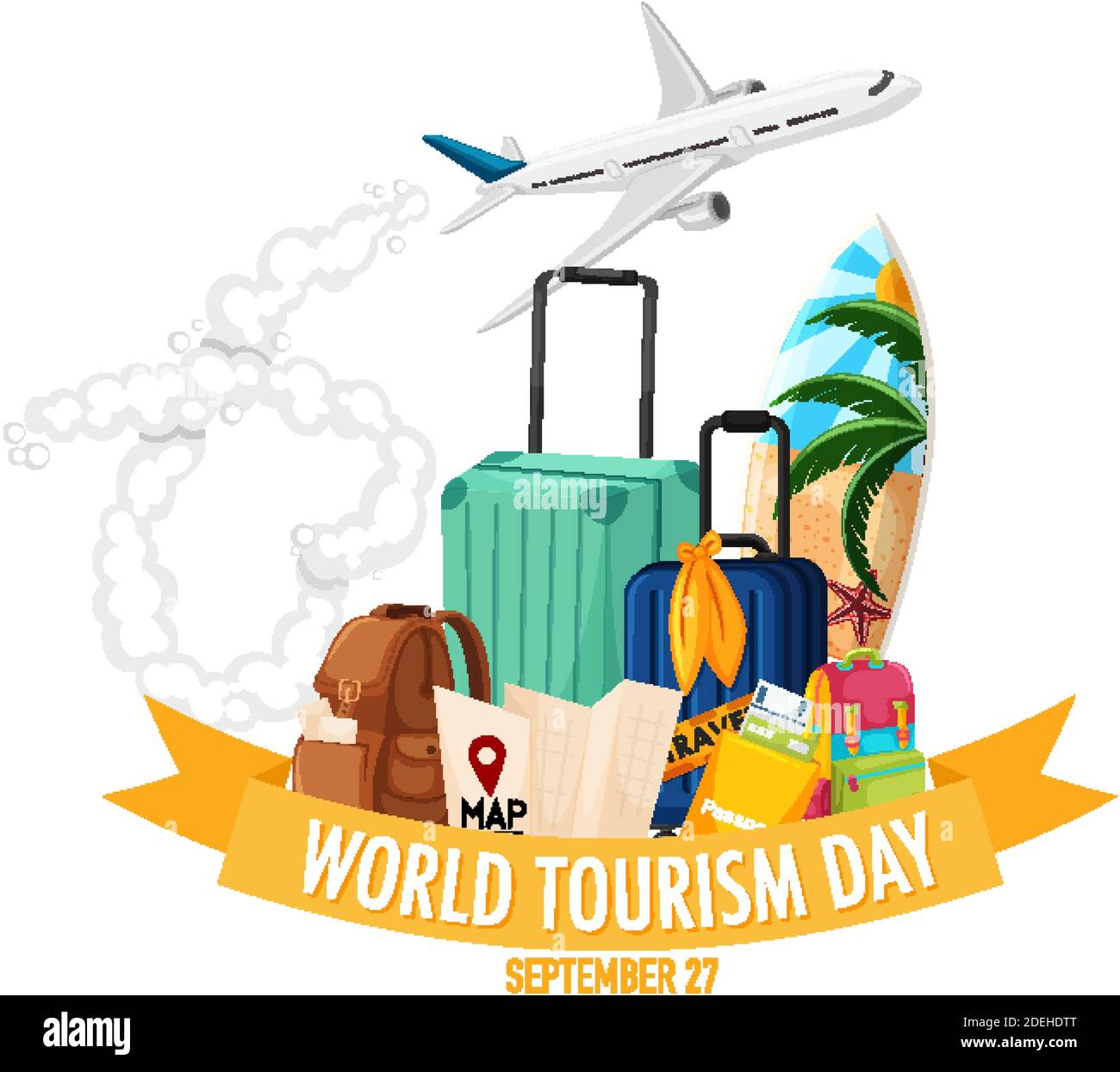 World tourism day symbol illustration Stock Vector Image & Art - Alamy