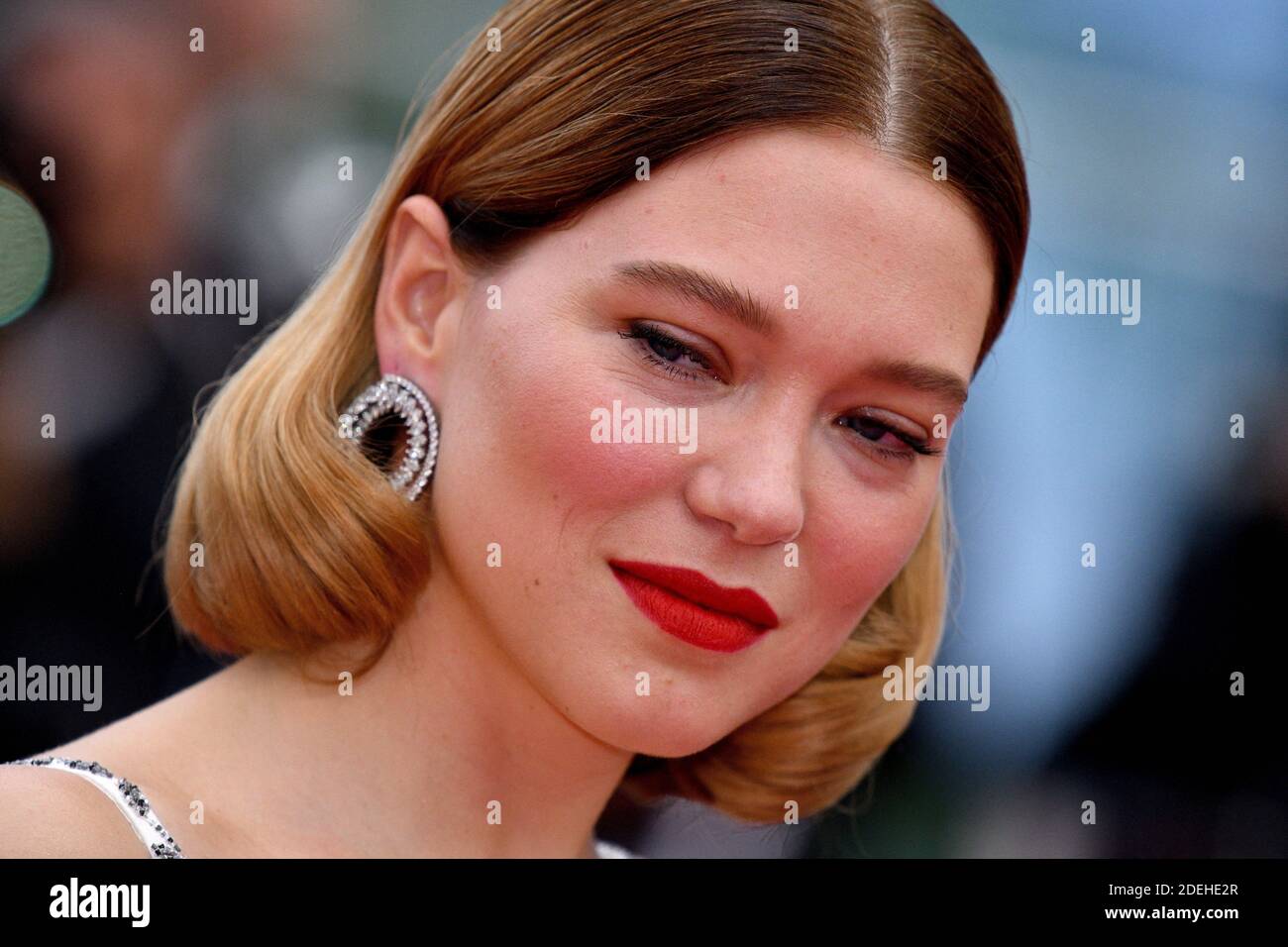 Léa Seydoux attends the screening of "Oh Mercy! (Roubaix, une Lumiere)" during the 72nd annual ...