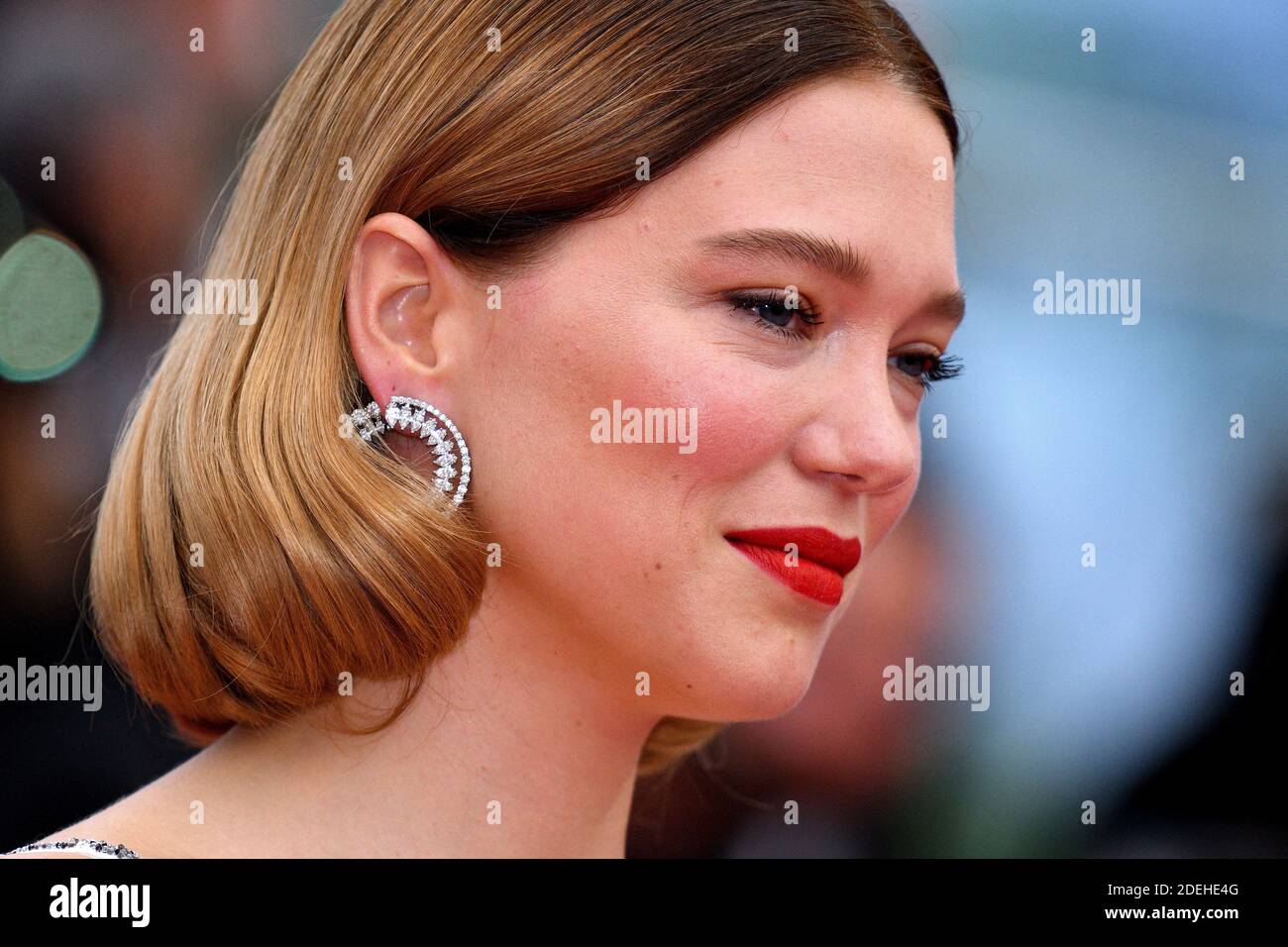 Léa Seydoux attends the screening of "Oh Mercy! (Roubaix, une Lumiere)" during the 72nd annual ...