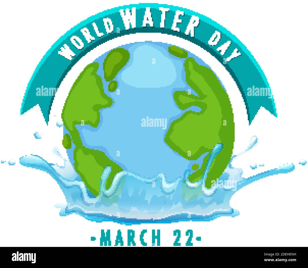 World water day icon illustration Stock Vector Image & Art - Alamy