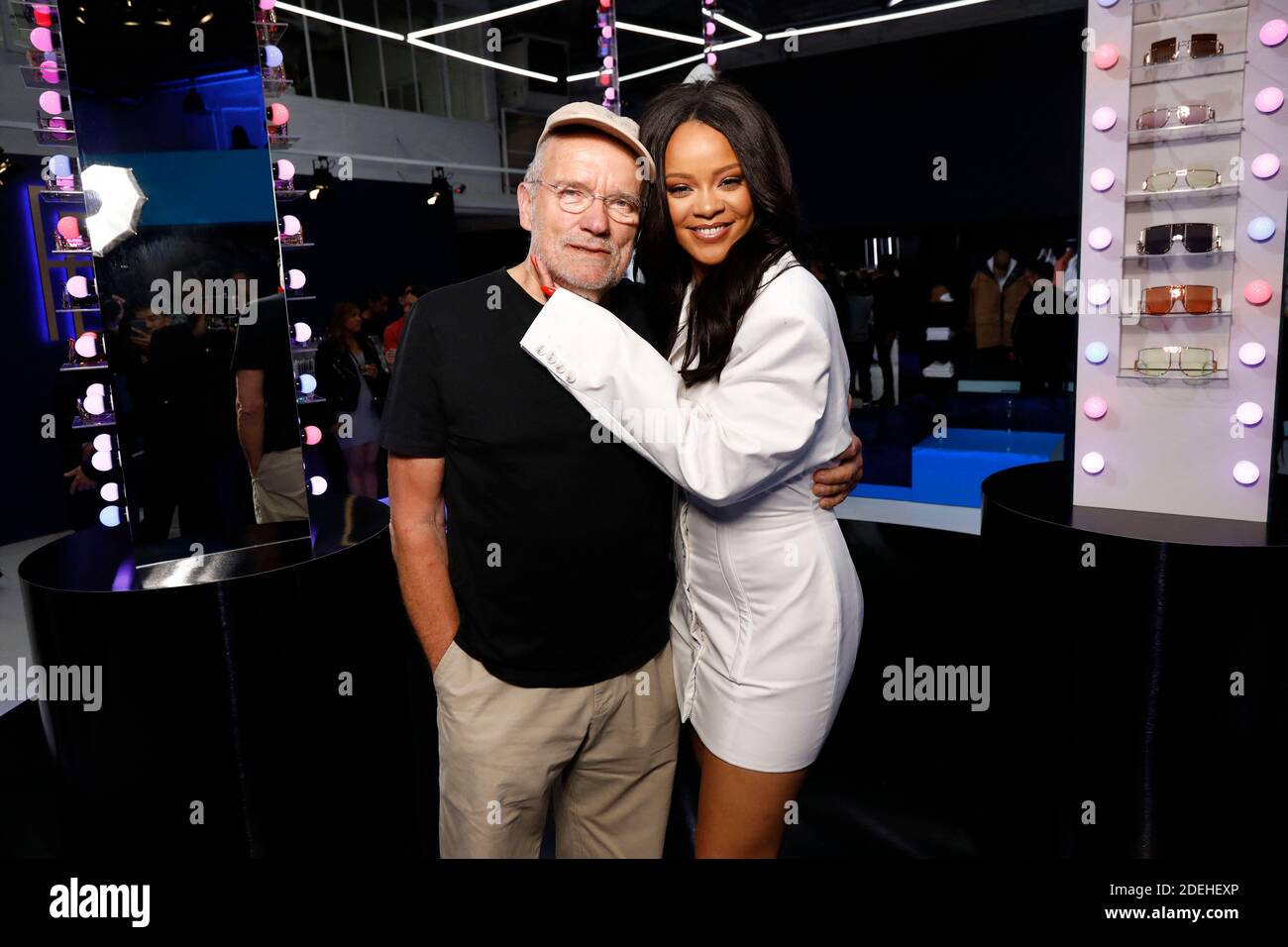 Handout - Rihanna and Peter Lindbergh attend Fenty Launch on May 22 ...