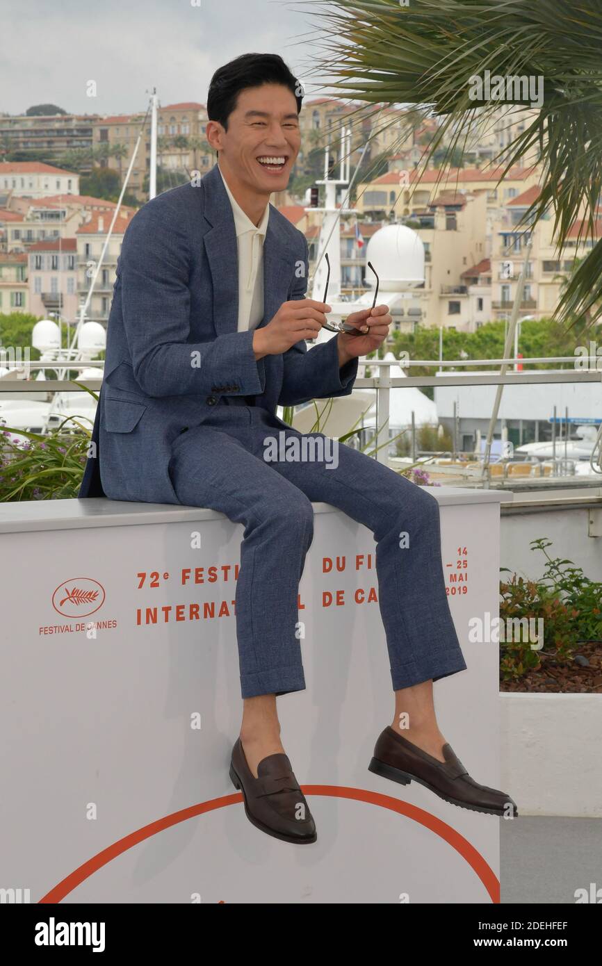 Moo Yul Kim attending the photocall of The Gangster The Cop The Devil ...