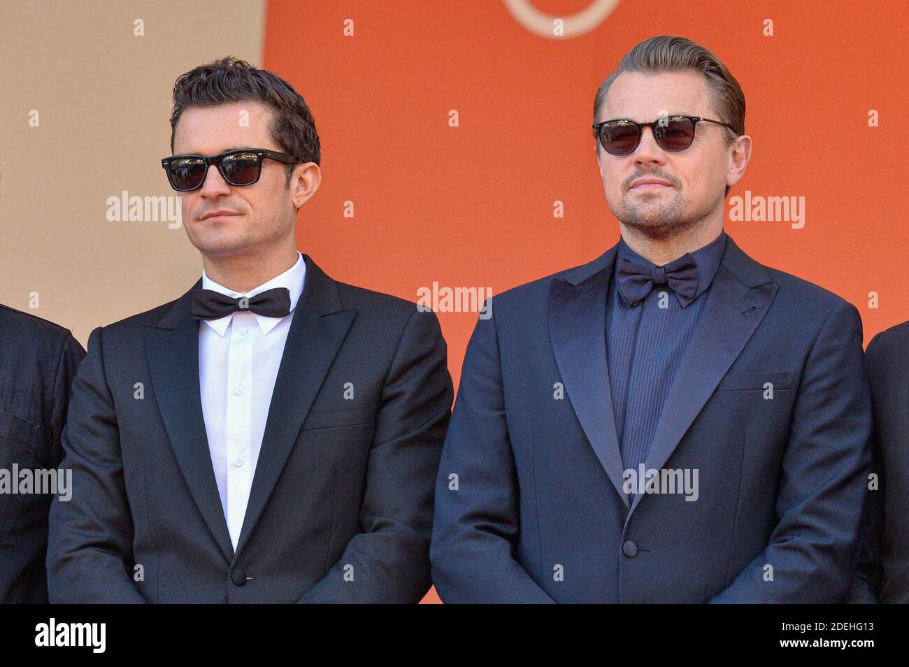 Orlando Bloom, Leonardo Di Caprio attending the premiere of The Traitor ...